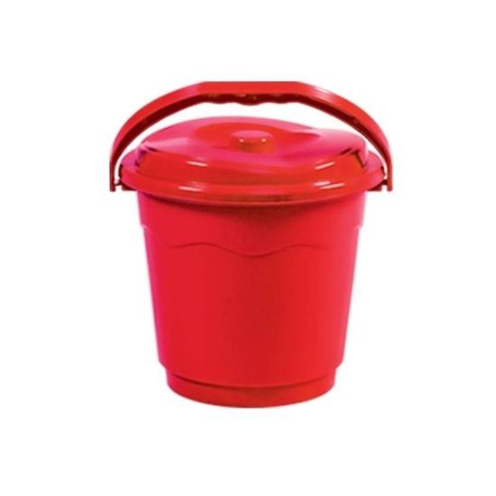 Wave Bucket With Lid 20L - Red