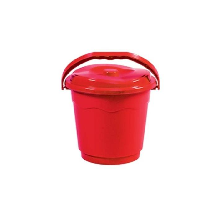 Wave Bucket With Lid 20L - Red